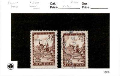 Finland, Postage Stamp, #307 (2 Ea) Used, 1952 Rooftops Vassa (AB) | eBay