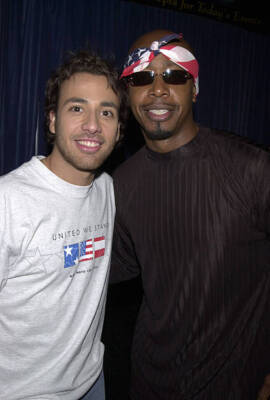Howie Dorough and MC Hammer during United We Stand Concert - Backs- Old ...