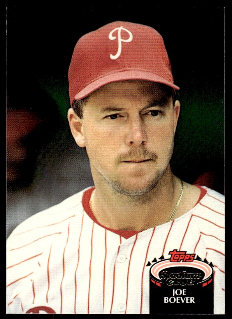 1992 Stadium Club Baseball Card Joe Boever Philadelphia Phillies #156 ...