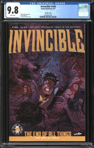 Invincible (2003) #140 Variant Cover CGC 9.8 NM/MT | eBay