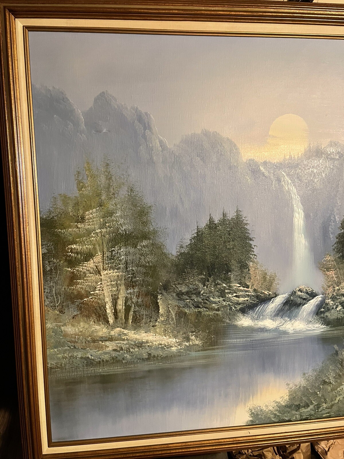 SIGNED R. Thomas Oil Painting Huge 53” Wide 41” Tall Read DESC | eBay