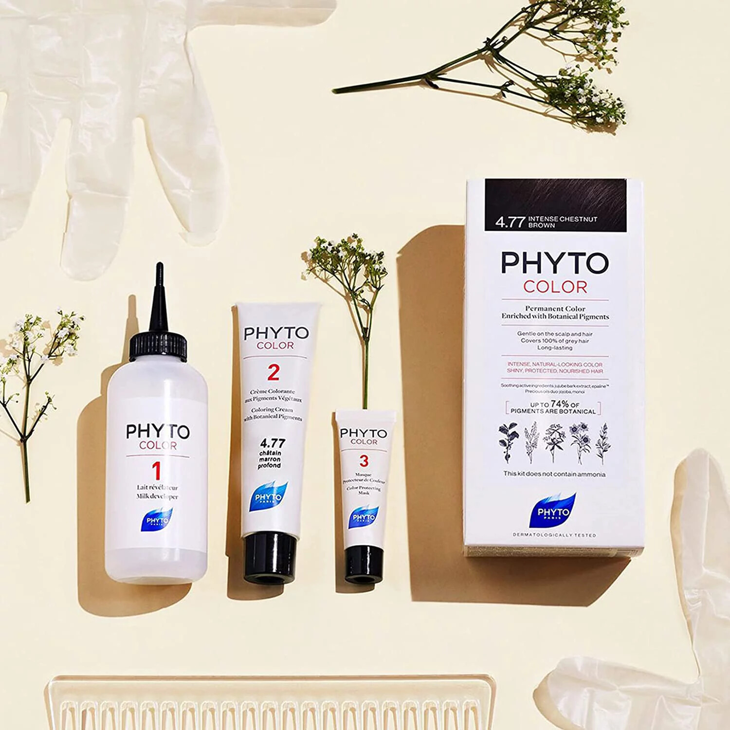 Phyto PhytoColor Permanent Color Enriched with Botanical Pigments Kit ...