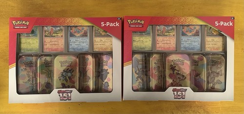 Pokemon 151 Costco Mini Tins Collection Box - Set of 2 (10 Total Tins ...