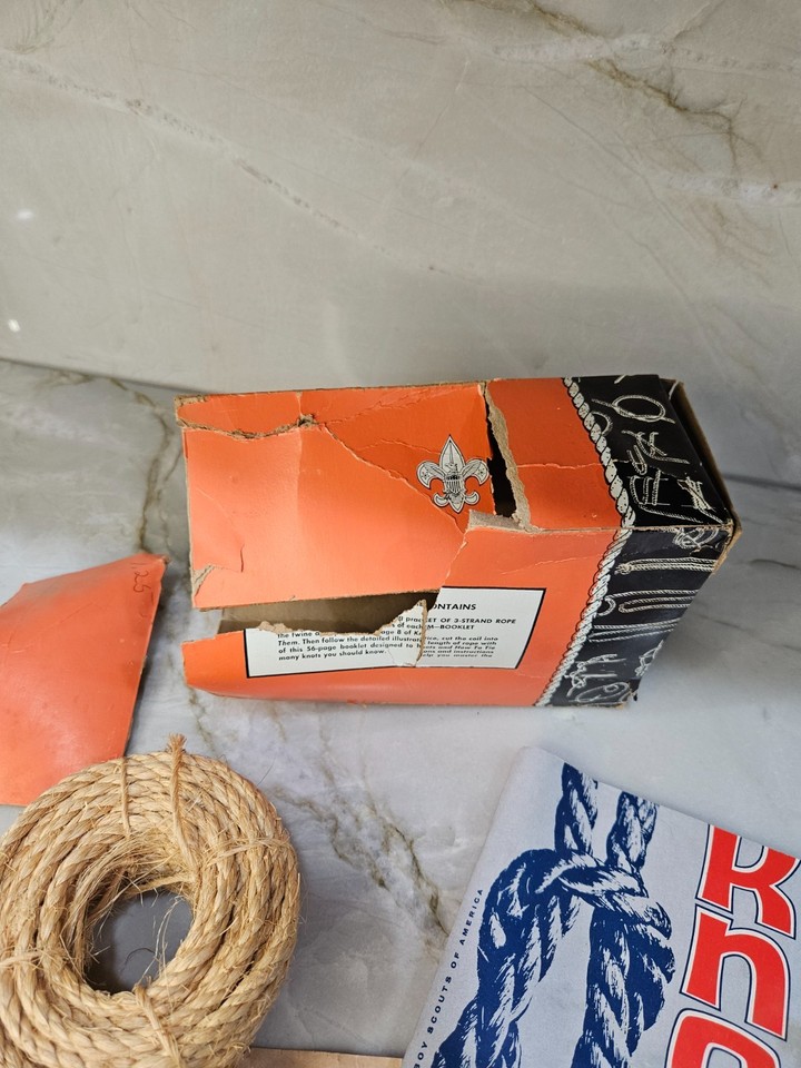 Vintage boy scout knot tying set | eBay