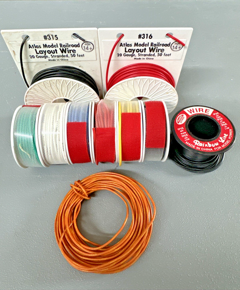 Misc Wire for Model Railroad Layout 20 Gauge Stranded Rolls Lot | eBay