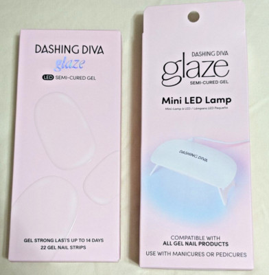 Dashing Diva Glaze Semi-Cured Gel Mini LED Lamp & LED Semi-Cured Gel ...