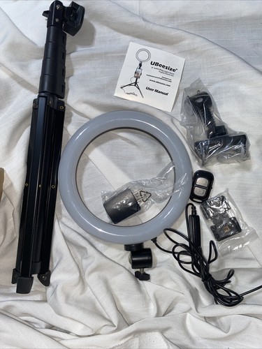 Ubeesize 8 inch selfie ring light head tripod stand set | eBay