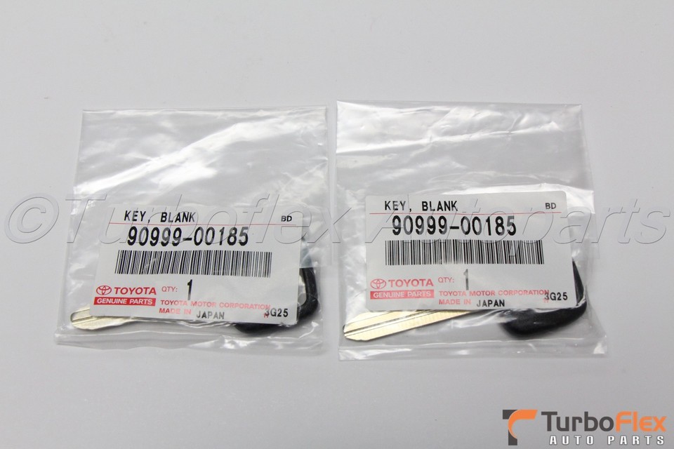 Toyota Genuine NON TRANSPONDER Blank Key Set of 2 90999-00185 | eBay