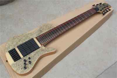 7 Strings Neck-thru-Body Electric Bass Guitar with Birdseye Maple Free ...