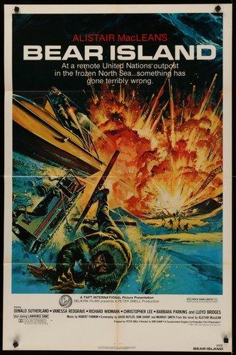 BEAR ISLAND Donald Sutherland ORIGINAL 1979 RARE 1 SHEET MOVIE POSTER ...