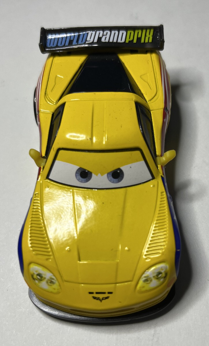 Jeff Gorvette Malvado En RARE PIXAR CARS 2 JEFF GORVETTE CHASERS