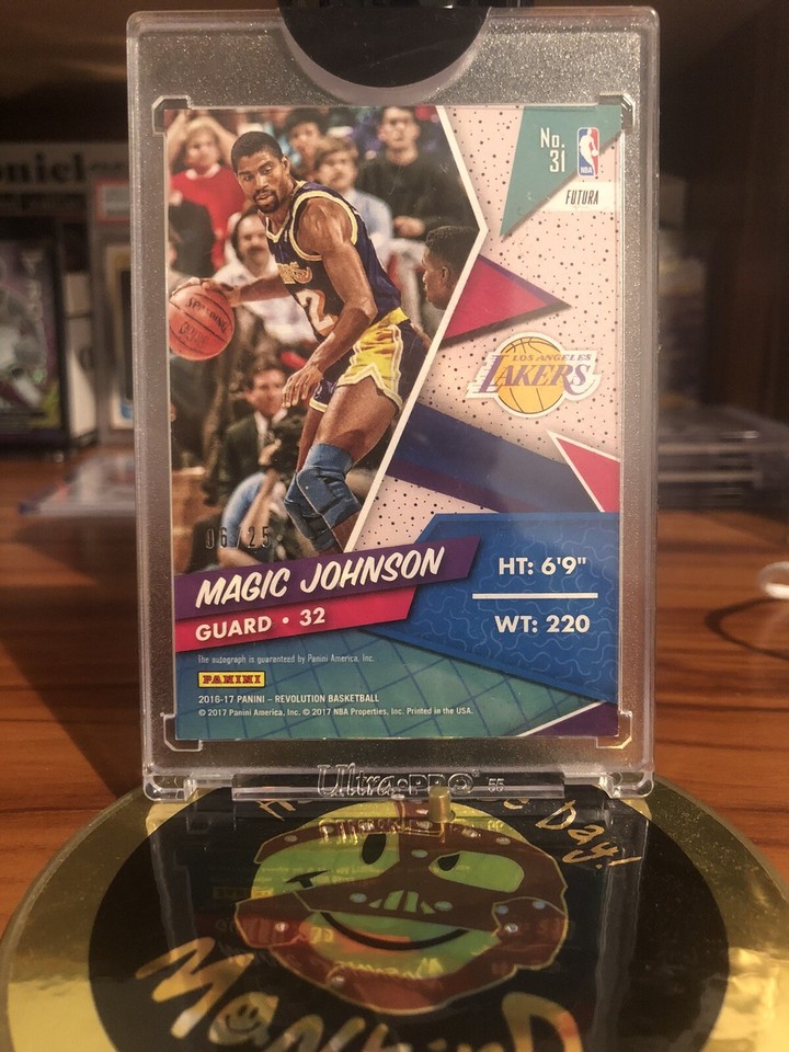Magic Johnson - Auto On Card /25 | eBay