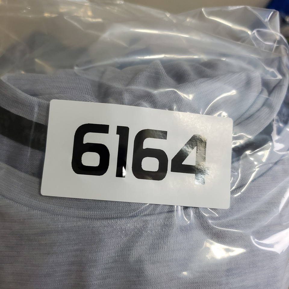 Nike Shirt Mens 2XL Gray Solid Dri Fit Short Sleeve Logo Crew Neck Tee ...