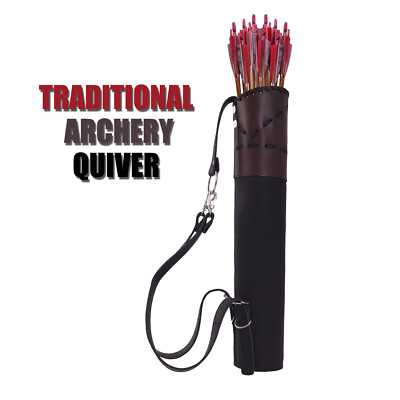 Traditional Archery Leather Quiver Handmade 20inches Back Quiver ...