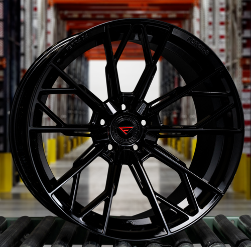 4 FERRADA WHEELS F8-FR11 22" 22X12 +0MM OBSIDIAN BLACK 5X115 WIDEBODY ...