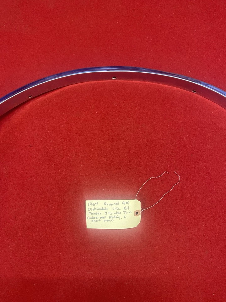 1967 Original GM Oldsmobile RH Fender Stainless Trim 3-piece Set | eBay
