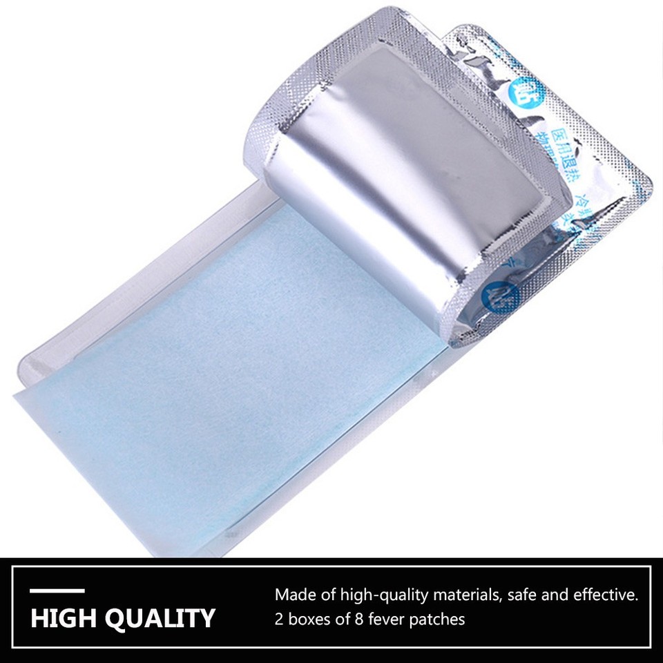 2 Boxes Heat Cooling Sheet Fever Reducer Pad Forehead Cold Pads | eBay ...
