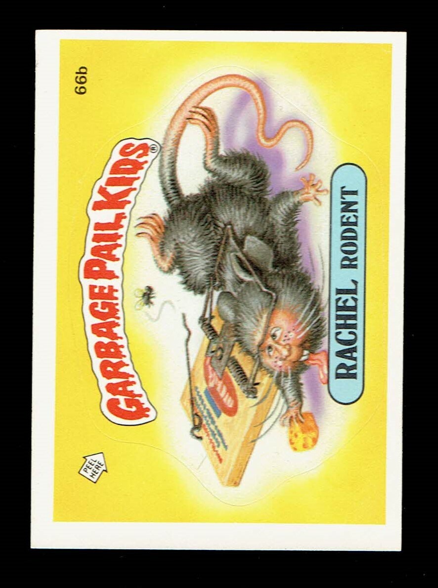 GARBAGE PAIL KIDS: 2ND SERIES, RACHEL RODENT, 66b, NM, USA, GLOSSY ...