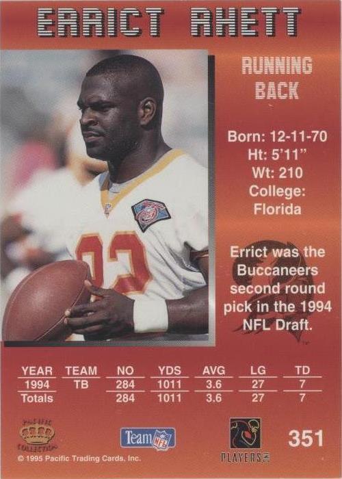 1995 Pacific Errict Rhett #351 for sale | eBay