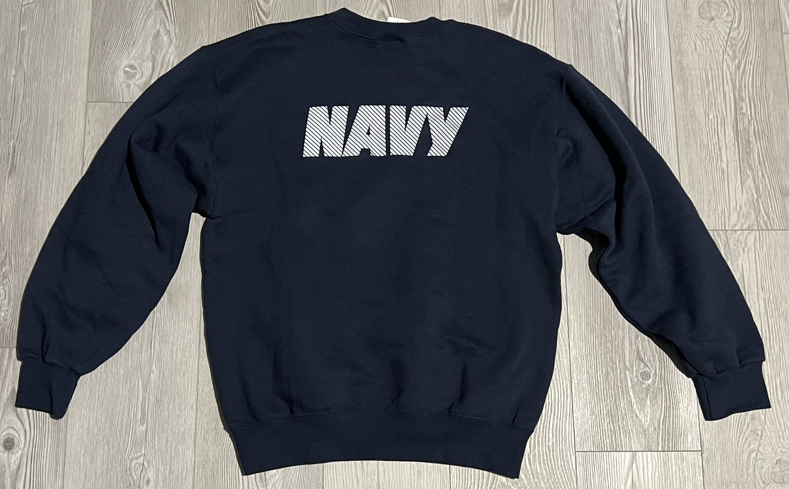 Vintage US Navy Sweatshirt Military Soffe Size Medium - Gem