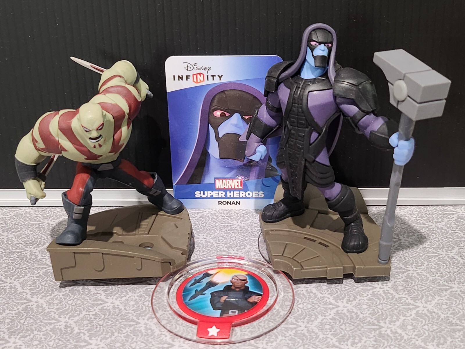 Disney Infinity 2.0 Character Figure Lot Of 3 Ronan Drax & Disc Marvel ...