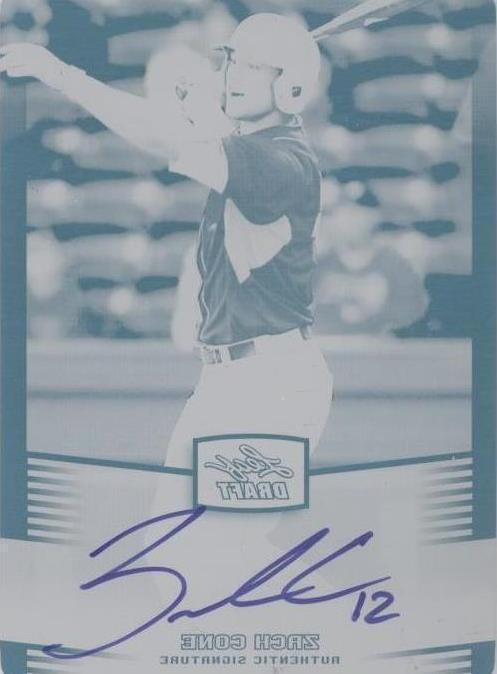 2012 Leaf Metal Draft - Zach Cone #BA-ZC1 Printing Plate Black /1 (AU ...