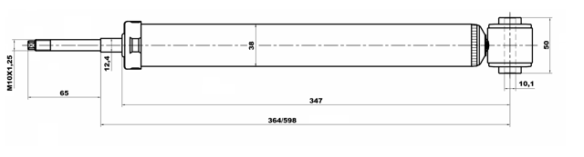 Rear Shock Absorber Gas.Twin Tube For Pontiac 343423, 96980829, Cyg-220 ...