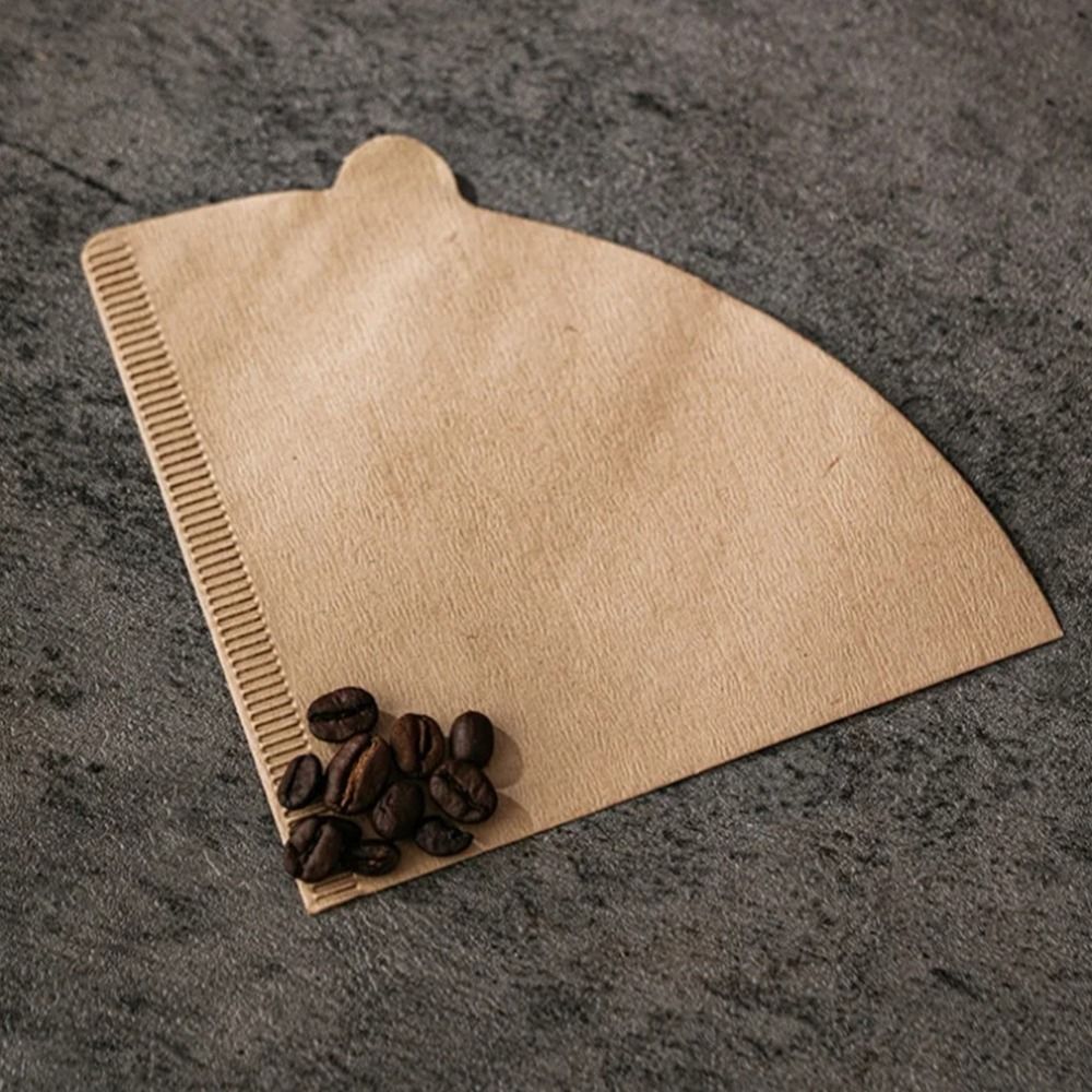40Pcs Wood Pulp Hand-brewed Coffee Household Cafe Tools Hand Drip Paper ...
