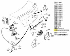 Genuine Mercedes-Benz License Plate Molding 209-817-08-78 for sale ...