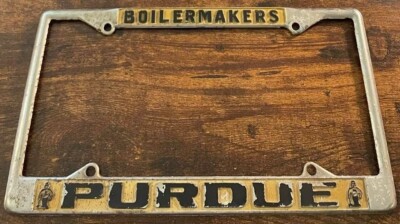 Purdue University Boilermakers Vintage License Plate Frame Indiana | eBay