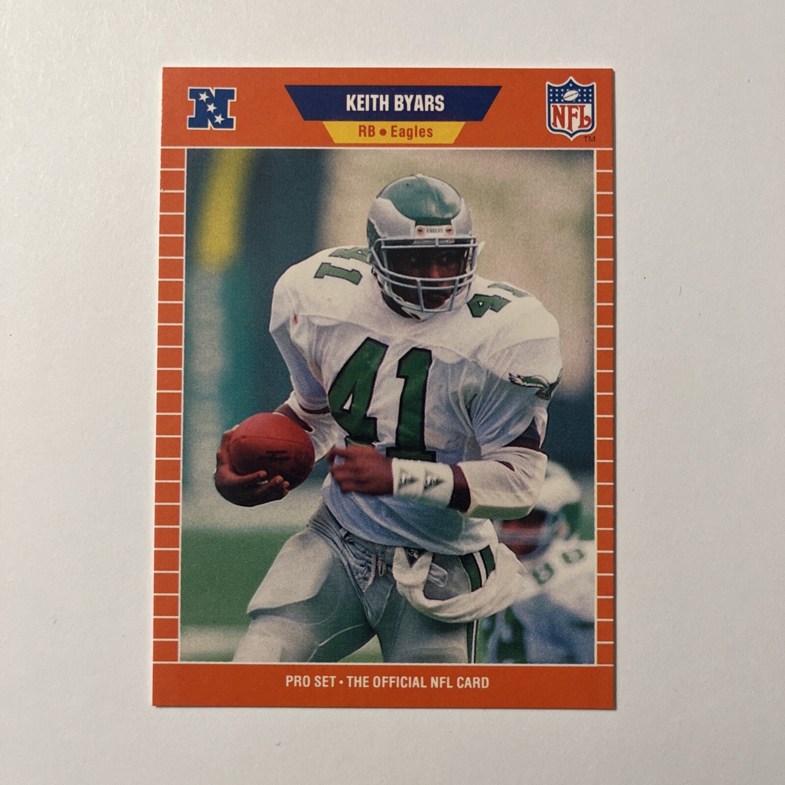 1989 Pro Set Keith Byars Football Cards #313 Philadelphia Eagles NFL ...
