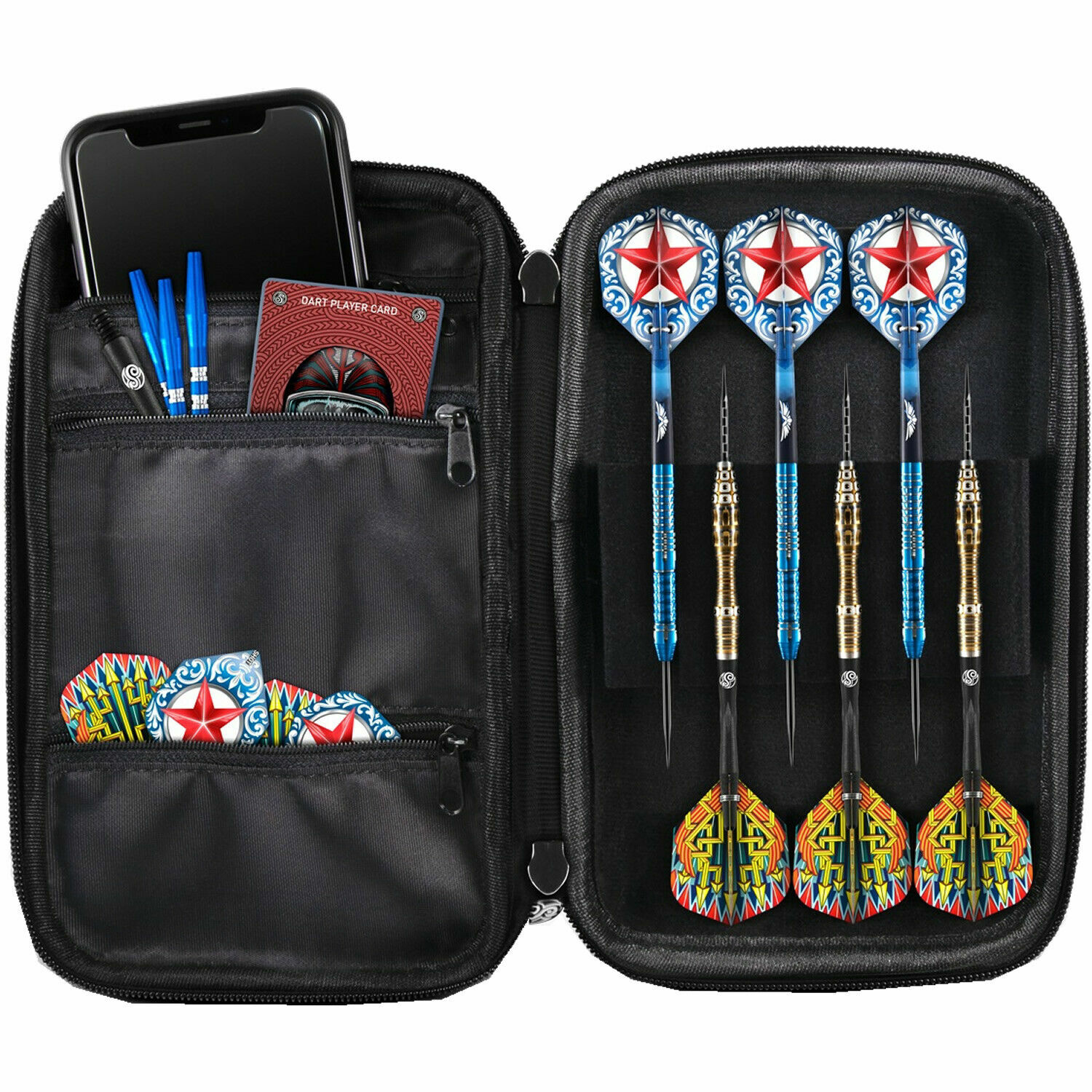 Shot Tactical EVA Darts Case Large Box Holds 2 Sets Fully Assembled ...