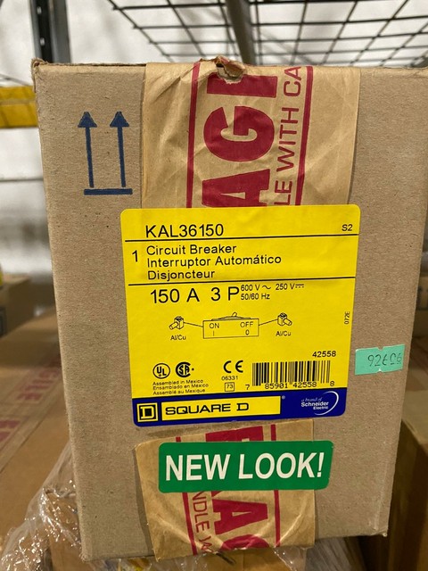 Square D KAL36150 Circuit Breaker 3 Pole 150 Amp 600 V for sale online ...