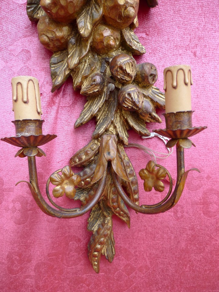 Bella, vecchio Applique __ Legno Intagliato E Gefaßt __ 60cm_ | eBay