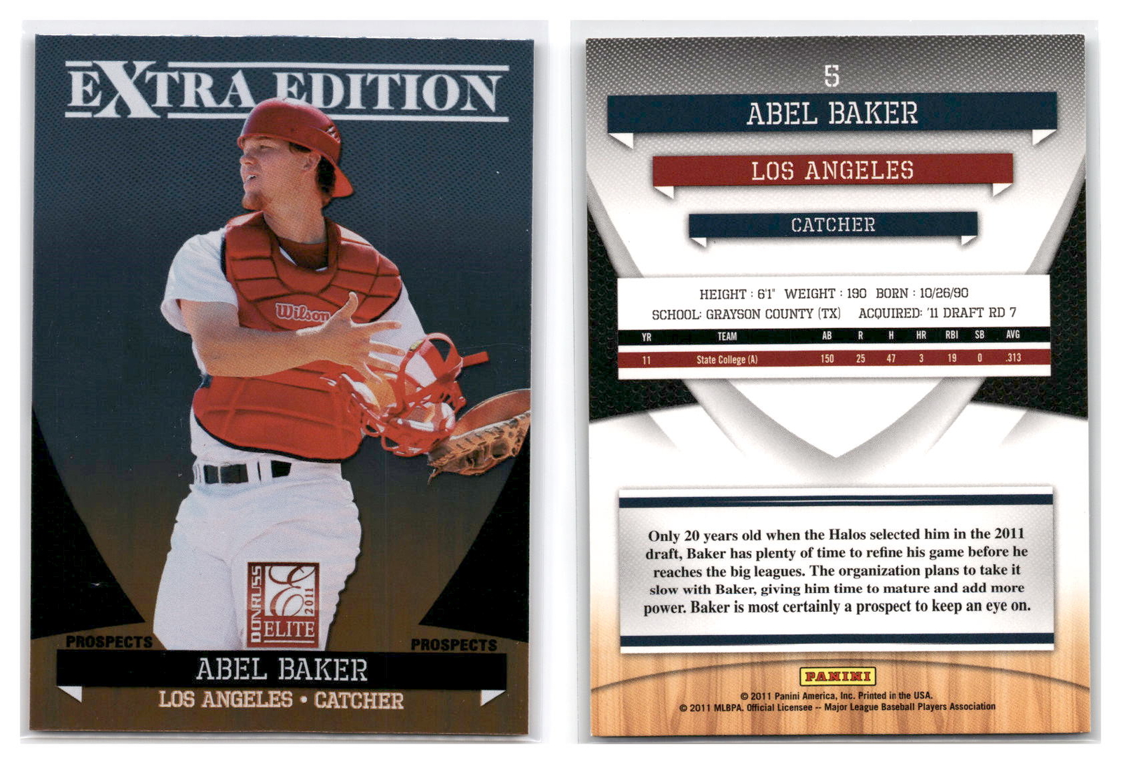 2011 Donruss Elite Extra Edition #5 Abel Baker | eBay