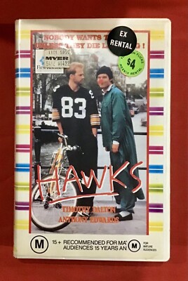 Hawks Timothy Dalton VHS Retro Vintage Video Cassette Big Box Cover ...