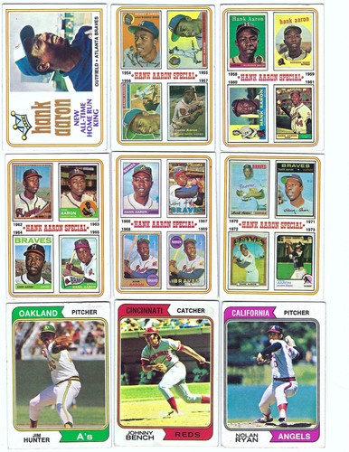 1974 TOPPS COMPLETE SET (660), TRADED SET (44), TEAM CHECKLISTS (24 ...
