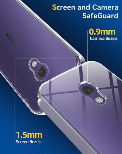 For Nokia 235 4G (2024) Case, Slim Clear Silicone Shockproof Gel Phone ...