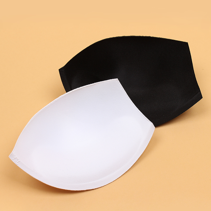 2 pairs Black sew in BRA CUPS Pads Push Up Swimwear Dress Corset Soft ...