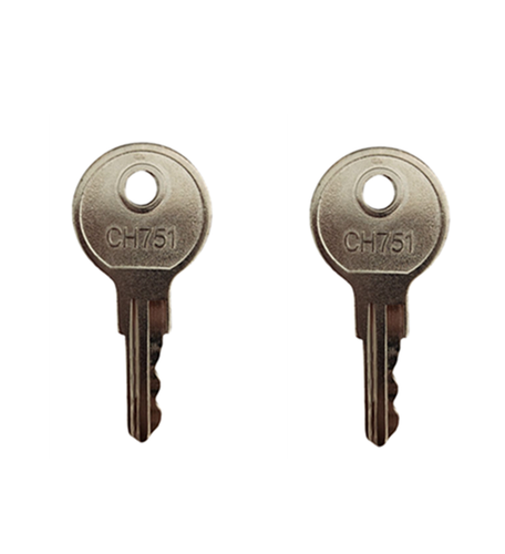 Lot of 2 CH751 Keys RV Camper Trailer Hatch Door Lock Tool Box CH 751 ...