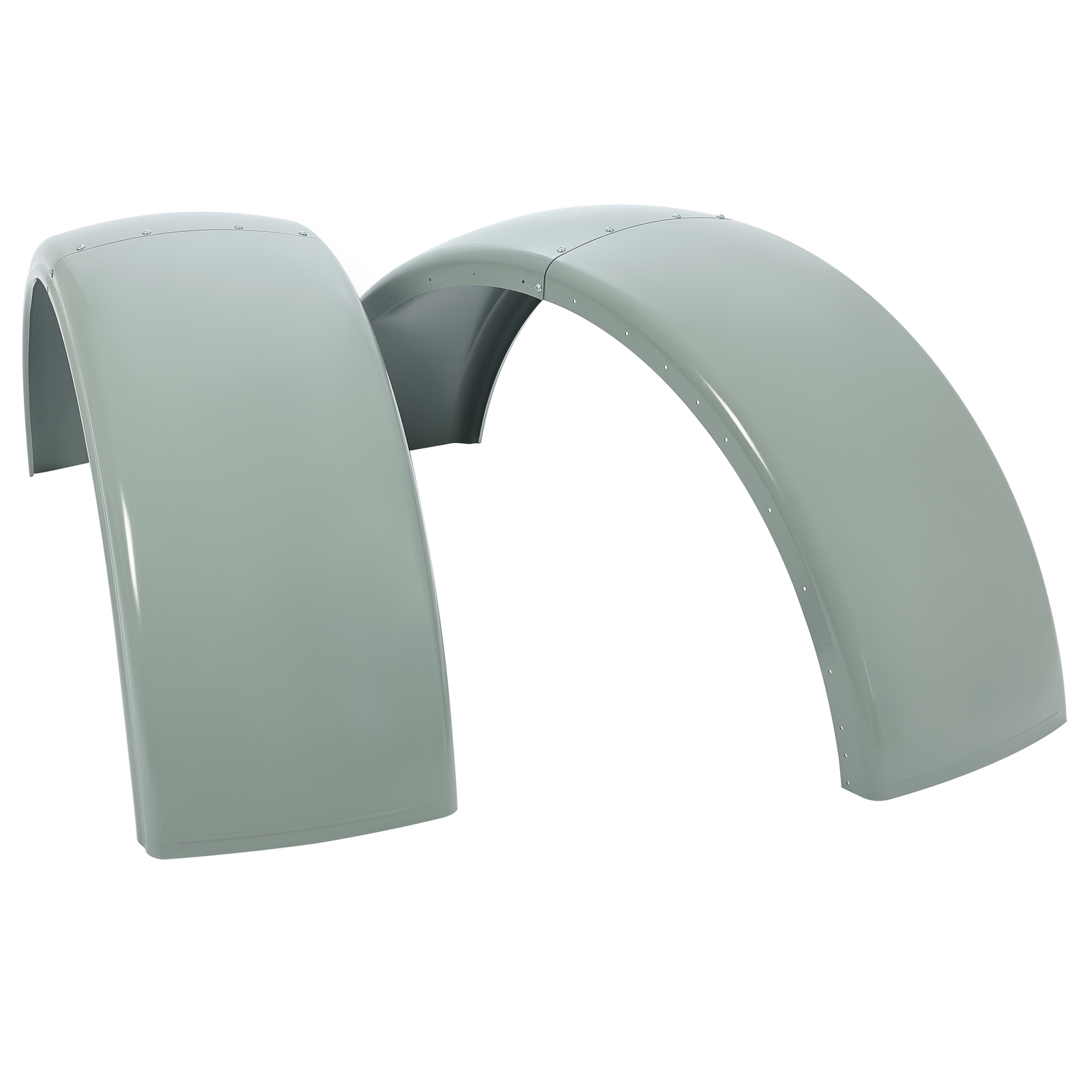 2PCS Primed Steel Front Fenders For Peterbilt 379 Hoods Gray Left and ...