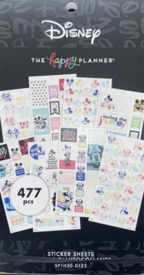 The Happy Planner Disney 477 Piece Planner Sticker Sheets New | eBay