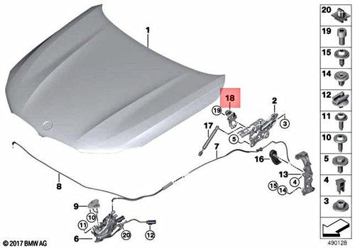 Genuine BMW M5 F90 G30 G31 G32 G38 518d 520d ed 520dX Actuator Left ...