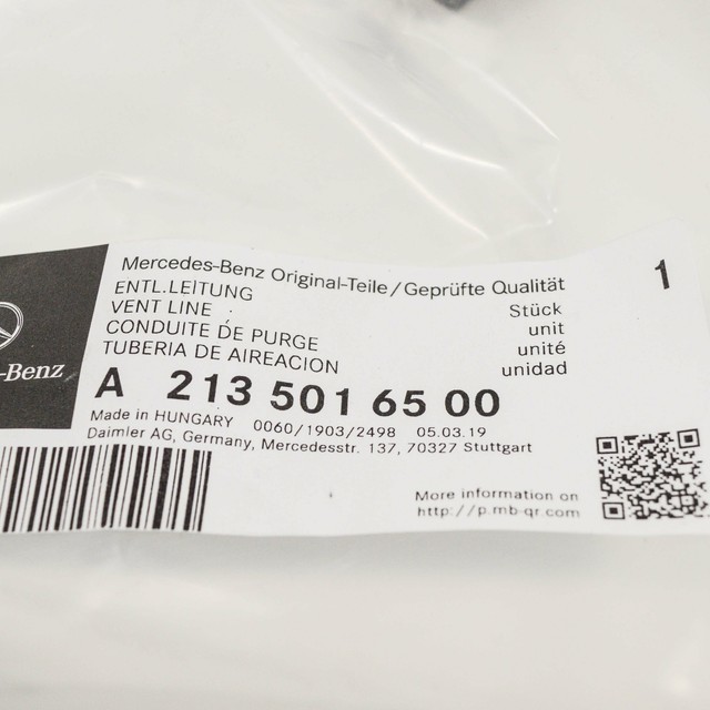 MERCEDES BENZ E-class W213 Water Coolant Hose Pipes A2135016500 for ...