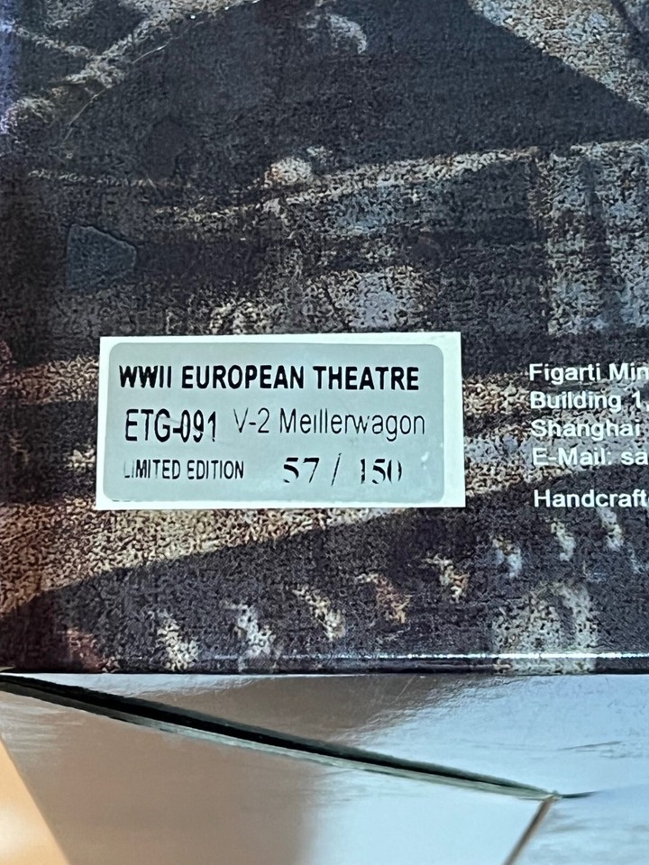 RARE FIGARTI WW2 GERMAN ETG-090 & ETG-091 Camo V2 & Transportation ...