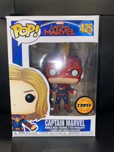 Funko Pop! Vinyl Marvels Captain Marvel - Chase Variant #425 Masked 1 ...