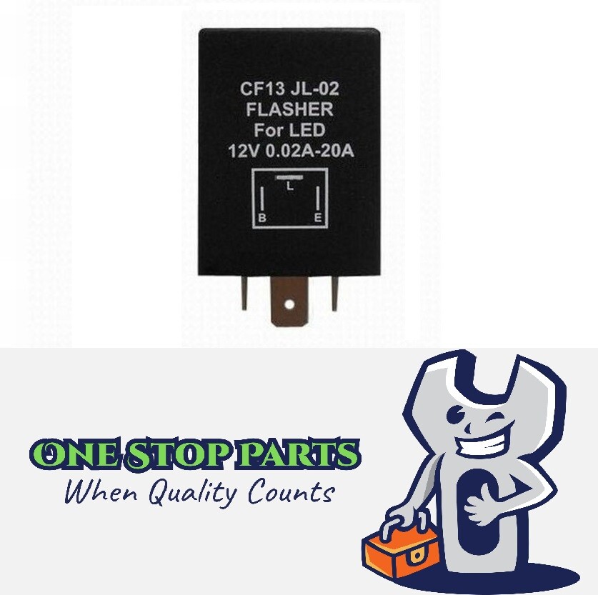 1 X 12V 3 PIN LED FLASHER CAN FOR LED OR/AND STANDARD GLOBES (LETTER ...