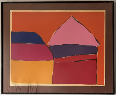 FANTASTIC VINTAGE MID CENTURY MODERN ABSTRACT LITHOGRAPH OLD CUBISM ...