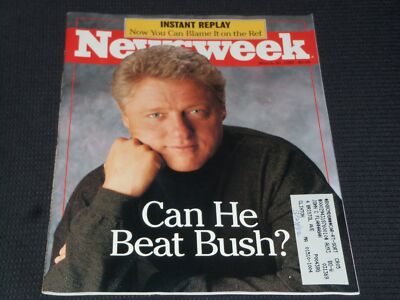 1992 MARCH 30 NEWSWEEK MAGAZINE - BILL CLINTON FRONT COVER - L 20063 | eBay