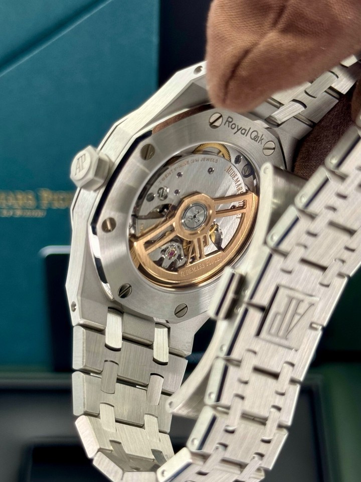 NEW 2025 Audemars Piguet Royal Oak 37mm 15551ST Stainless Steel Blue ...
